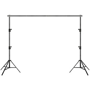 VEVOR 12 x 10 ft Heavy Duty Backdrop Stand, Height Adjustable Photography Backdrop Stand, Background Support System with 6 Clamps and A Carry Bag, for Party, Wedding, Display, Photo