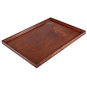 Wooden Serving Tray Plate Serving Tray Food Home Decoration Easy to and Convenient to Storage (42 * 30 * 2cm)