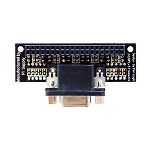 Pi Supply Gert VGA 666 v1.0 GPIO to VGA Adapter (Unassembled) - Dual Display Output for Raspberry Pi B+ / 2/3