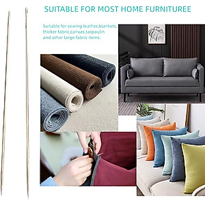 10" Professional Upholstery Needle 3mm Thickness, Big Eye Hand Sewing Needles for Stitching and Crafting Projects 10"