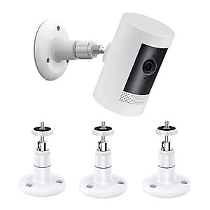 3 Pack Wall Mount for Ring Camera&Stick Up Cam Wired/Indoor Cam//Battery Cam/Ring Plug-in HD Security Cam,Indoor Outdoor Bracket for Wyze Cam Pan/V2 /V3/Outdoor, 360° Adjustable Mounting Bracket