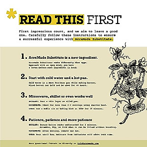 AcreMade Plant-Based Egg Substitute, Vegan Egg Powder, 1 Dozen Eggs, Gluten Free, Shelf Stable, Soy-Free, Natural Egg Replacement, 5 Grams of Pea Protein Per Serving, Cholesterol Free