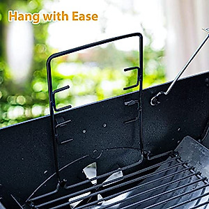 27 inch Charcoal Ash Pan Replacement for Char-Griller 1224 1324 2121 2222 2727 2828 2929, Charbroil 17302056 Grill Grates Replacement with 2pcs Grate Hanger