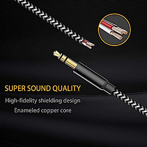 Aux Cord for iPhone,2022 Newest 3.5mm Aux Cable Compatible with iPhone 14/13/12/11/ Pro/Max/SE/10/8/7/ Plus, 8 pin , 1/8 Audio Auxiliary Cord for Car Stereo, Headphone, Speaker, Black & White, 3.3ft