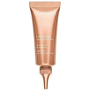 Clarins Extra-Firming Neck and Décolleté Cream | Award-Winning | Anti-Aging Moisturizer | Visibly Firms, Smoothes and Lifts | Minimizes Appearance Of Wrinkles | Targets Dark Spots | 2.5 Ounces