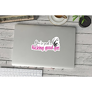 Such a F*cking Good Girl Sticker, Romance Sticker, Smut Sticker, Good Girl Sticker, Reading Sticker, Water Assitant Die-Cut Vinyl Funny Decals for Laptop, Phone, Water Bottles, Kindle Sticker