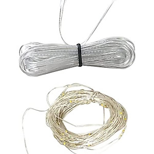 Solar String Lights Outdoor 2 Pack 100 LED 33ft IP65 Waterproof Solar Fairy Lights, 8 Modes Solar Powered String Lights for Porch Balcony Garden Patio Wedding Party Christmas Decoration (Warm White)