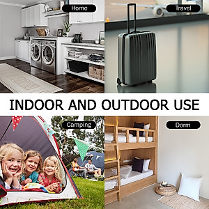 Large Laundry Bag ? Set of 2 Nylon Drawstring Bag Holds 40lbs Each ? Ideal for Travel, RV, Cruise, and Dorm Room Essentials by Trademark Home (Black)