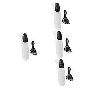 NOLITOY 4 Sets Pet Thermometer Dog Ear Thermometer Non- Cats Thermometer Home Use Pet Temperature Thermometer for Pet Rechargeable Pet Ear Thermometer Screen Baby Plastic Pet Dog