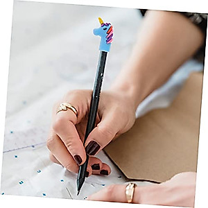 VILLCASE 150 Pcs Pencil Cap Pen Case Sensory Small Pencil Caps Fruit Pencil Toppers Adorable Pencil Protectors Animal Pencil Caps Cartoon Pen Sleeves Child Mini Pointed Hat