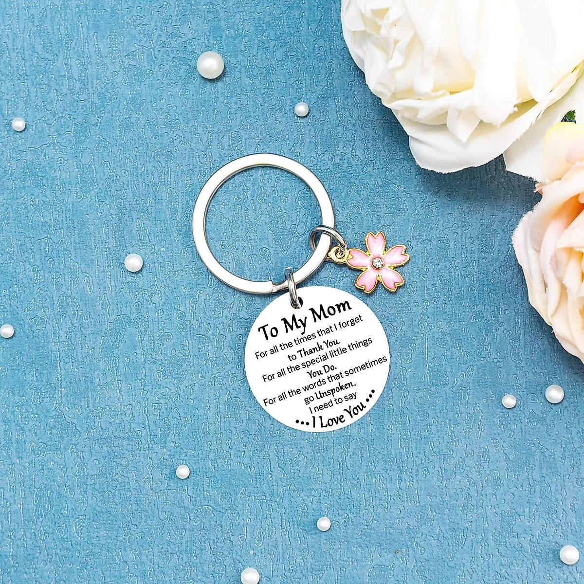 Mothers Day Keychain Gifts for Mom from Daughter Mom Gifts Best Mom Birthday Gift Ideas Christmas Valentines Day Gift for Mom Stepmom Great Mother Gifts To My Mom Keyring