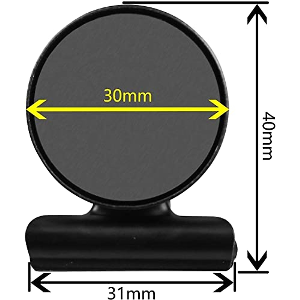 12 Pack Black Refrigerator Magnets Fridge Magnet, Magnetic Clips for Whiteboard, Magnet Clips Heavy Duty for Kitchen & Office Home Organizing