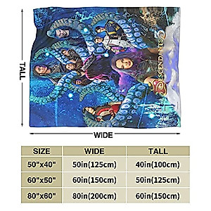LIERDE Ultra-Soft Micro Fleece Blanket Warm Lightweight Versatile for All Seasons Throw Blanket Kids Adults Bedding Sofa and Travel Reserve Blanket 50"x40"
