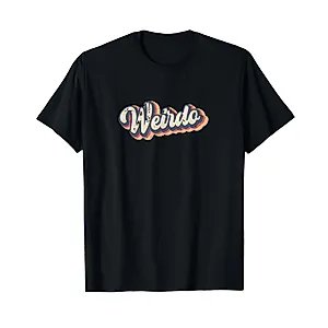 Weirdo Vintage Rainbow emo Punk 2000s 00s T-Shirt