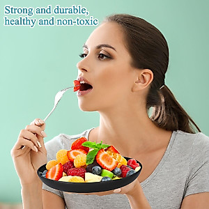 28pcs Wheat Straw Dinnerware Sets for 4, Microwave Safe Wheat Straw Plates and Bowls Sets, Large Plates, Bowls, Cups