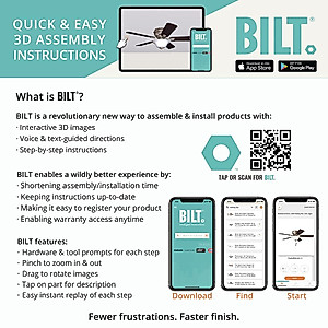 Hampton Bay Hawkins 44 in. LED Oil Rubbed Bronze Ceiling Fan with Light