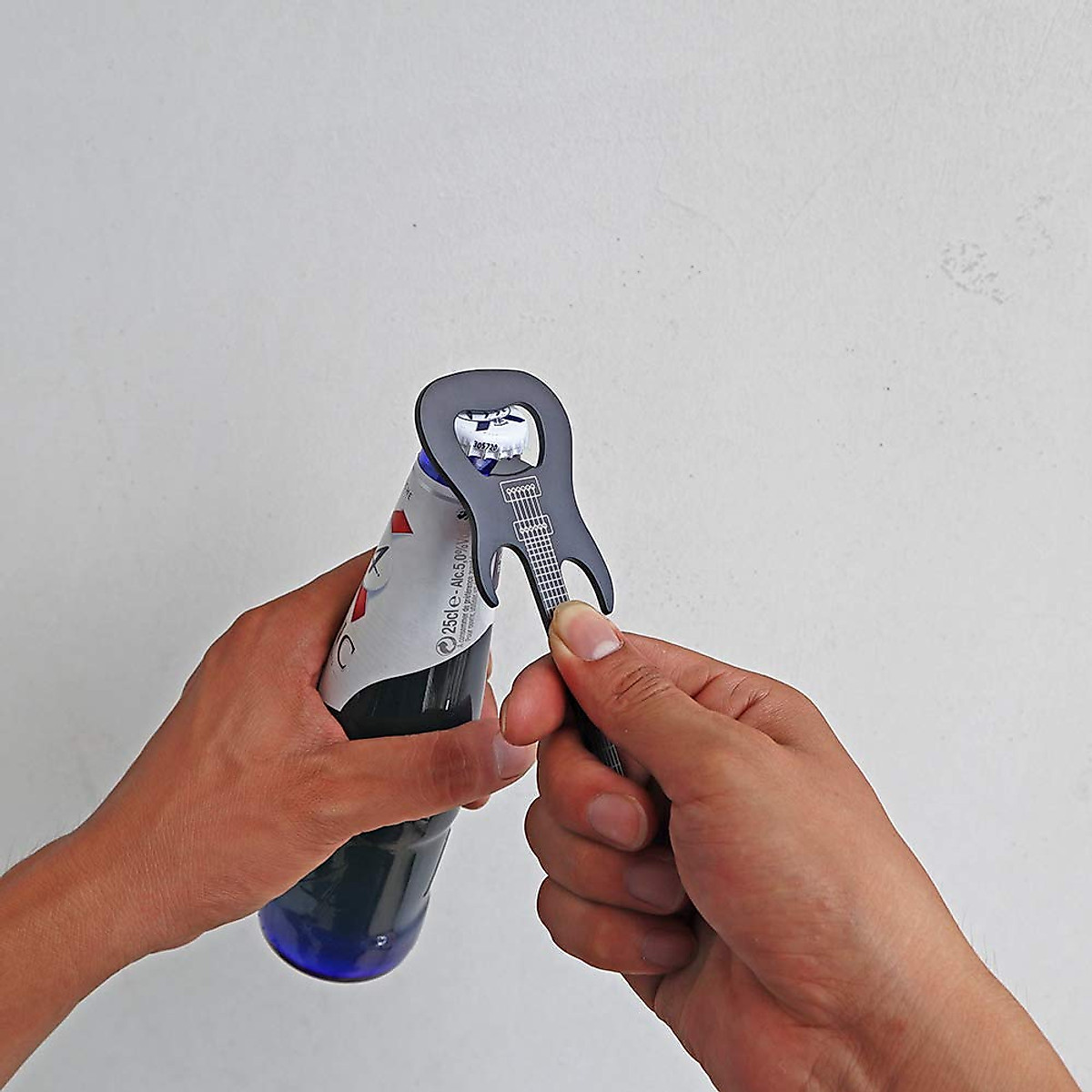 PEPKICN Stainless Steel Guitar Shaped Bottle Opener (2 pack)