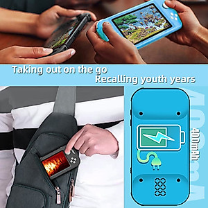 Handheld Game Console 3.5inch Mini Retro Gaming Player 700 Classic Games Rechargeable Game Consoles Box for Kids Boys Children (Turquoise)