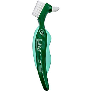 Premium Hard Denture Brush Toothbrush, Cleaning Brush, Multi-Layered Bristles & Portable Denture Double Sided Brush, Denture Care(Pack of 3)