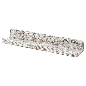 Wood Floating Shelves for Wall, 21.5" Storage Shelf for Kitchen Decor (Stained)