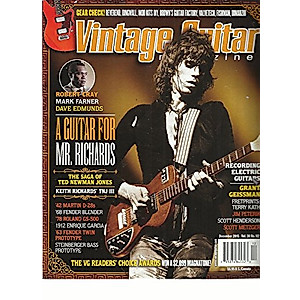 VINTAGE GUITAR MAGAZINE, DECEMBER, 2015 NO.02 (A GUITAR FOR MR. RICHARDS)