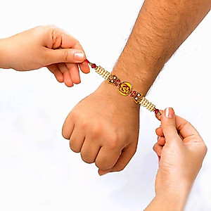 Tuelip Set of 12 Premium Rakhi Set, Rakhi for Brother and Bhabhi, Rakhi Bracelet, Rakhi Thread Rakhee for Brother Raksha Bandhan Bracelet Bhaiya Bhabhi (Pack of 12)