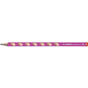 STABILO Handwriting Pencil EASYgraph S School Set - Right-Handed - Pencil x 2 + EASYsharpener + EASYeraser - pink