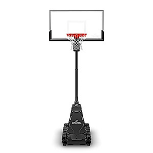 Spalding Momentous EZ Assembly 54" Clear View Acrylic Portable Basketball Hoop