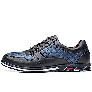 COSIDRAM Men Casual Shoes Comfort Loafers Driving Flats Shoes for Male Fashion Business Work Office Dress Lightweight Blue 10