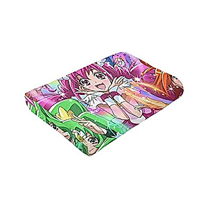 G.Litter for.ce Flannel Fleece Anime Blankets Ultra-Soft Warm Fuzzy Lightweight Throw Blankets All Season for Couch and Bed Blankets 50''x40'', Black