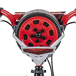 Huffy Disney Cars 16” Kid’s Bike, Quick Connect Assembly, Tire Case Storage & Training Wheels, Gray