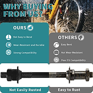 MOONDKIST Bike Quick Releases Set, 1 Pair MTB Quick Release Bicycle Hub Road Mountain Bike Front & Rear Axle Hollow Shaft Set with 25mm Wheel Hub Steel Ball for Road Bike, Mountain Bike