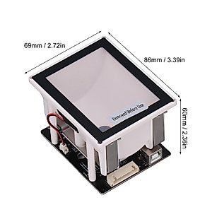 Embedded Barcode Reader, Automatic Sensing 5V-20V Compact Barcode Scanner 1D 2D USB Serial Port for Vending Machine Guidance Machine
