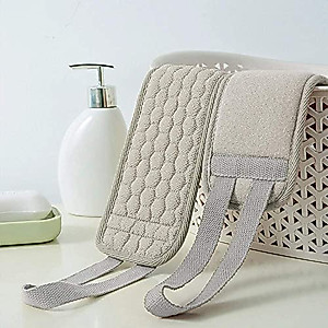 Exfoliating Back Scrubber for Shower for Men and Women, Loofah Back Washer, Double-Sided Back Scrubber for Shower Exfoliating, Ultra-Durable Microfiber Stretchable for Deep Cleaning & Skin Relax