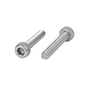 uxcell M3x12mm Thread 304 Stainless Steel Hex Socket Head Cap Screw Bolt DIN912 120pcs