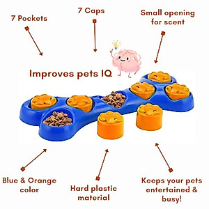 GREENBRIER KENNEL CLUB Doggie Treat Puzzle, Small, Blue base