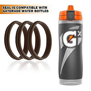 8 PCS Gatorade Water Bottle Cap Replacement Gasket, Replacement Airtight Silicone Lid Fitting Compatible with Gatorade Water Cup Lids, Replacement Part for Gatorade GX Bottle