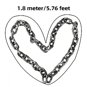 Lodou Halloween Decoration Chain,Plastic Chains Props,Halloween Costume Chain Prison Chain for Halloween Party Decoration Cosplay Accessory (2)