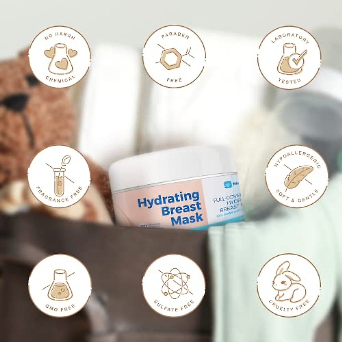 Medagel Hydrogel Pads for Breastfeeding, Hydrating Breast Mask, Instant Soothing & Cooling Relief for Sore Nipple, 3'' Full Coverage, Hypoallergenic & Paraben Free Postpartum Essentials, 48 Ct