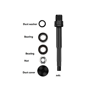 Free-fly Bicycle Pedal - Aluminum Bearing Bike Pedals with 16 Anti-Skid Pins - Lightweight Platform Pedals - Universal 9/16" Bike Pedal for Mountain BMX MTB Road Bike (White)