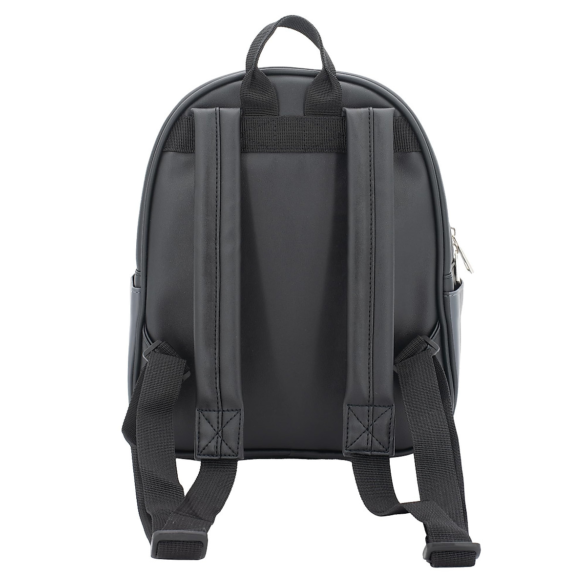 AI ACCESSORY INNOVATIONS Wednesday Nevermore Uniform Vegan Leather Cosplay Mini Backpack Purse, 10.5 Inches, Black