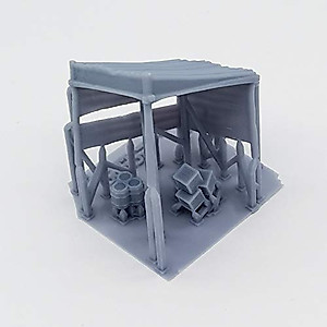 Outland Models Railway Scenery Old West Accessory Shed with Goods 1:160 N Scale