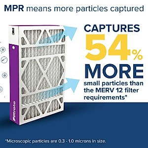 Filtrete 20x25x4 Slim Fit (3.75" width), AC Furnace Air Filter, MPR 1550, MERV 12, Fits Lennox & Honeywell Devices, Electrostatic Air Cleaning Filter, 2-Pack (actual size 19.50 x 24.50 x 3.75)
