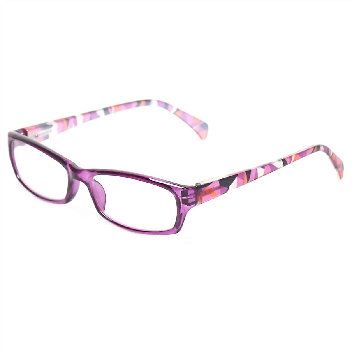 Reading Glasses 5 Pairs Fashion Ladies Readers Spring Hinge with Pattern Print Eyeglasses for Women (5 Pack Mix Color, 2.75)