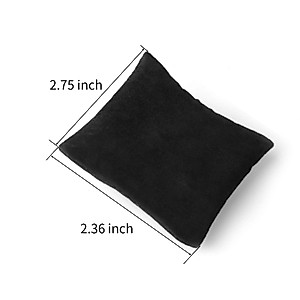 Golden Pearl 6pc-Velvet Small Bracelet/Watch Pillow Jewelry Displays (Black)