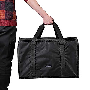 cherrboll Insulated Pizza Delivery Bag, 20 by 20 by 14 -Inch, Commercial Grade Food Delivery Bag, Moisture Free