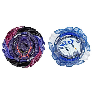 Hasbro Beyblade Burst QuadDrive Roar Balkesh B7 and Stone Balderov B7 Spinning Top Dual Pack - 2 Battling Game Top Toy for Kids Ages 8 and Up