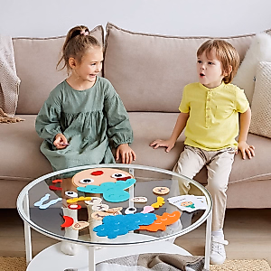 Social Emotional Games for Kids & Toddlers - Make Faces to Describe Feelings & Emotions - 9 Emotion Cards - Social Emotional Learning Activities Toy for Home Classroom - Gift for 3 4 Year Old Girl Boy