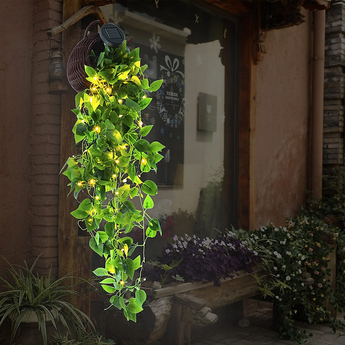 2 Pack Solar Watering Can Lights Garden Decor, Waterproof Solar Fairy Lights Hanging Solar Lantern Lights for Patio, Landscape, Pathway, Flower Bed, Gardening Gifts - 8 Modes (Lvy)