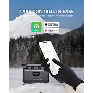 GROWATT Solar Generator, Portable Power Station 1512Wh with 800W Solar Panels, 4 x 110V/2000W AC Outlets (4000W Peak), 2.5 Hrs Solar Charging, Emergency Power Backup for Outdoor Camping, Home, RV